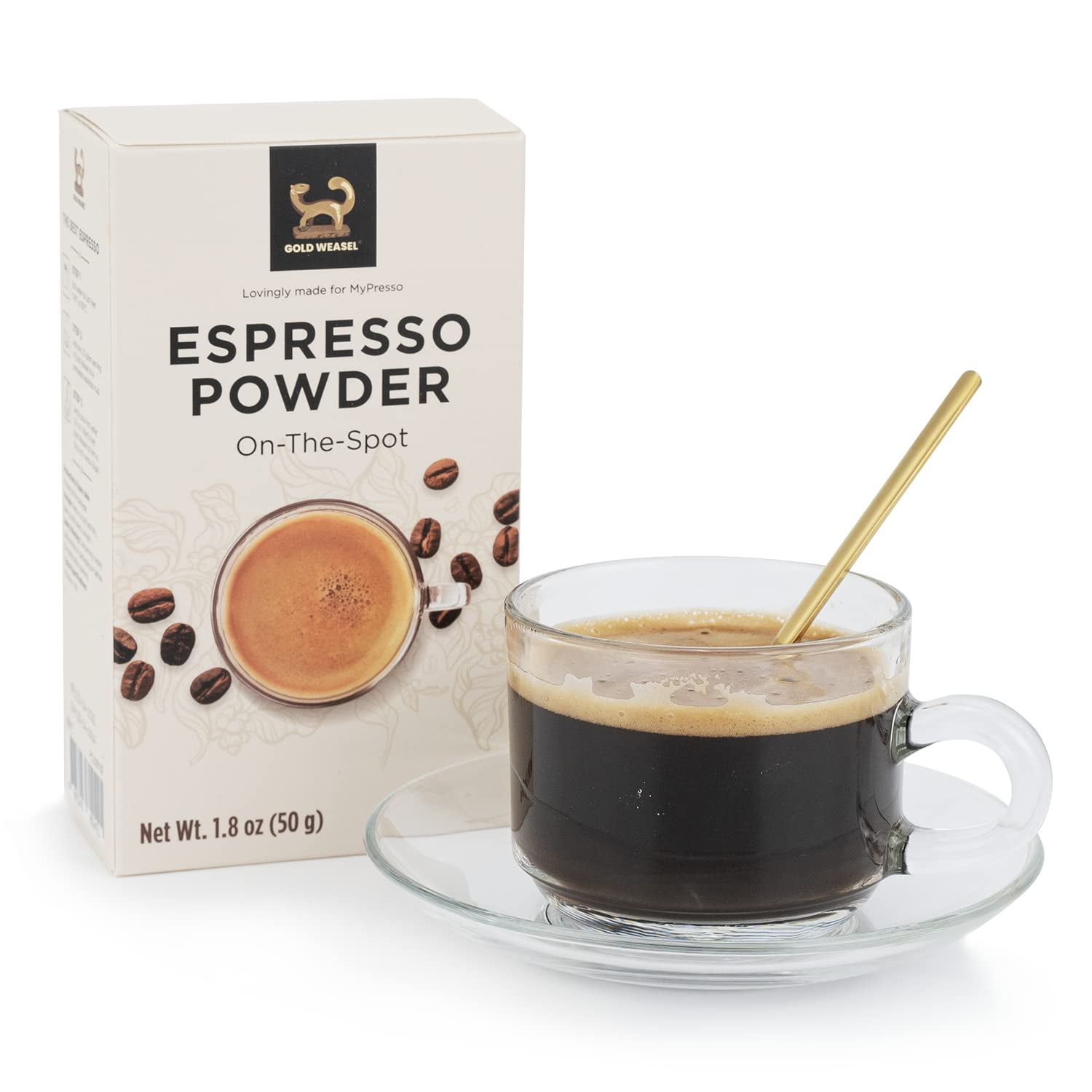 Weasel Espresso Coffee Powder - 50g / 1.76oz Medium Roast Powdered ...