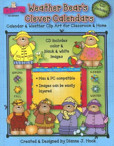 Pre-Owned Weather Bear's Clever Calendars: Calendar & Weather Clip Art ...