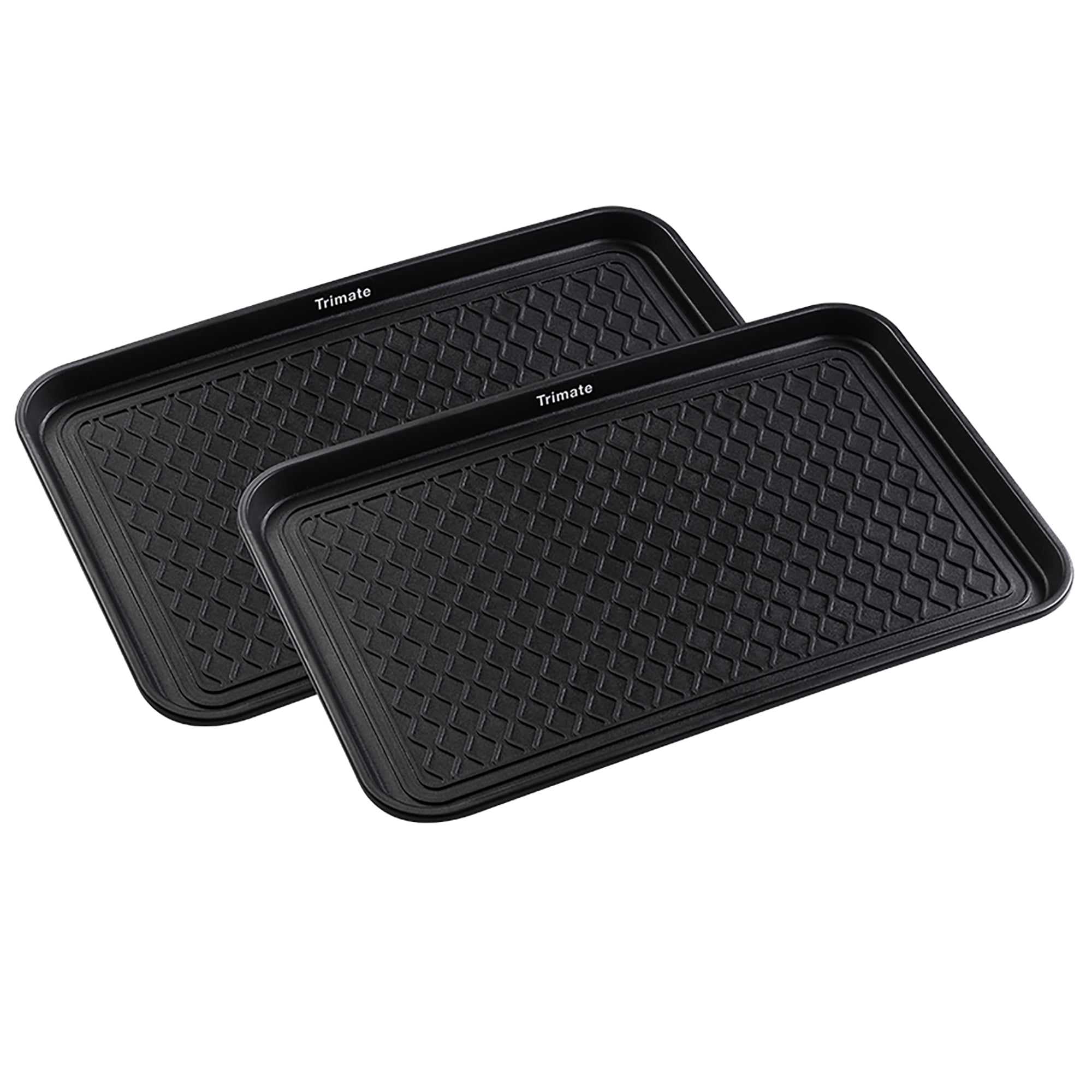 All Weather Boot Tray, 2 Pack by Trimate -Water Resistant Plastic ...