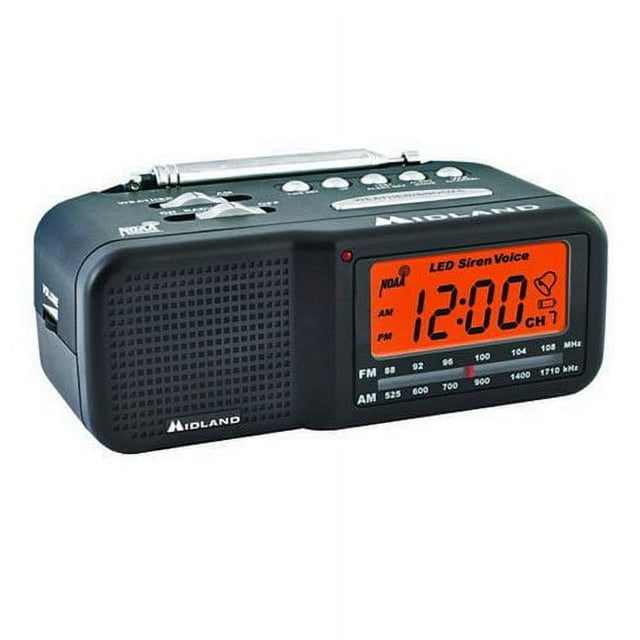 Spy-MAX Security Products Midland Weather Clock Radio Self Recording ...