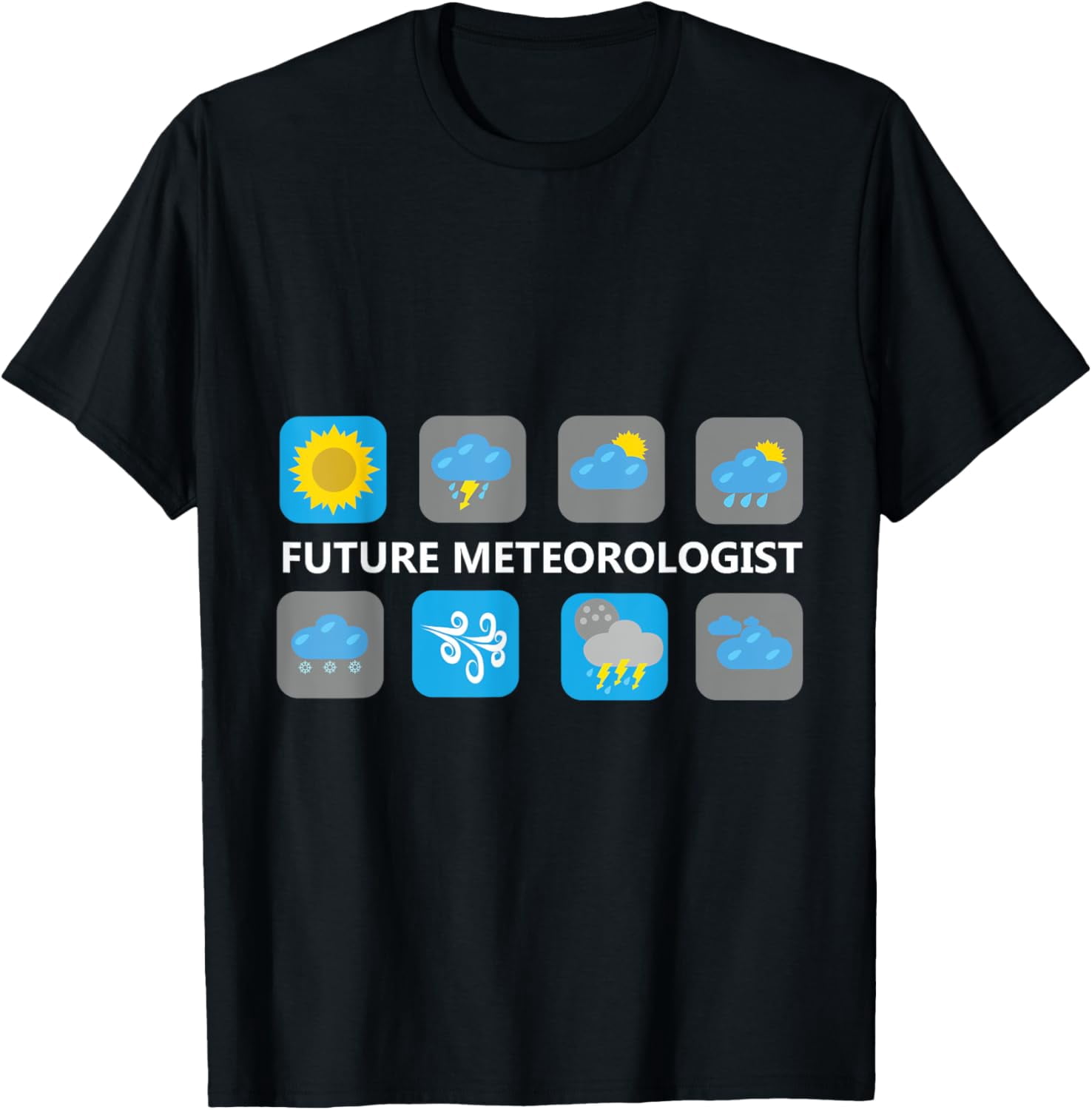 Weather Forecast Icons Future Meteorologist T-Shirt T-Shirt mens t ...