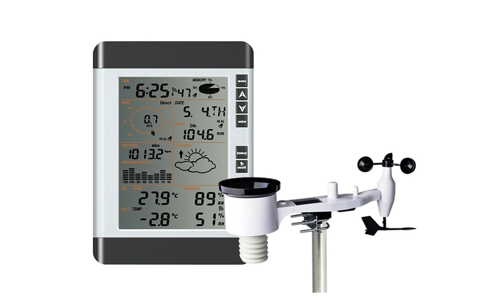 Weather Forecast Machine Small Home Weather Station Anemometer Rain ...