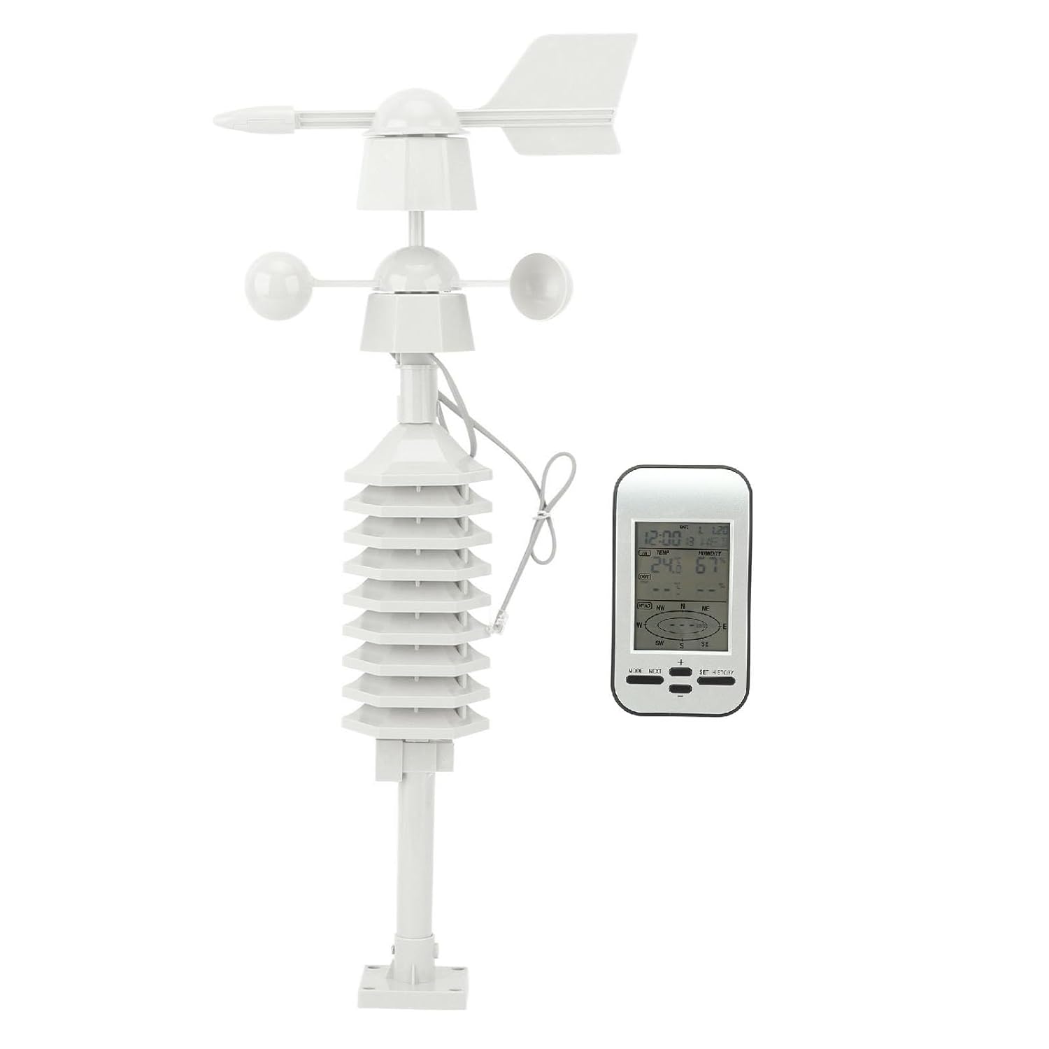 Weather Forecast Station - Home Set for Wind Detection - Measures Speed ...