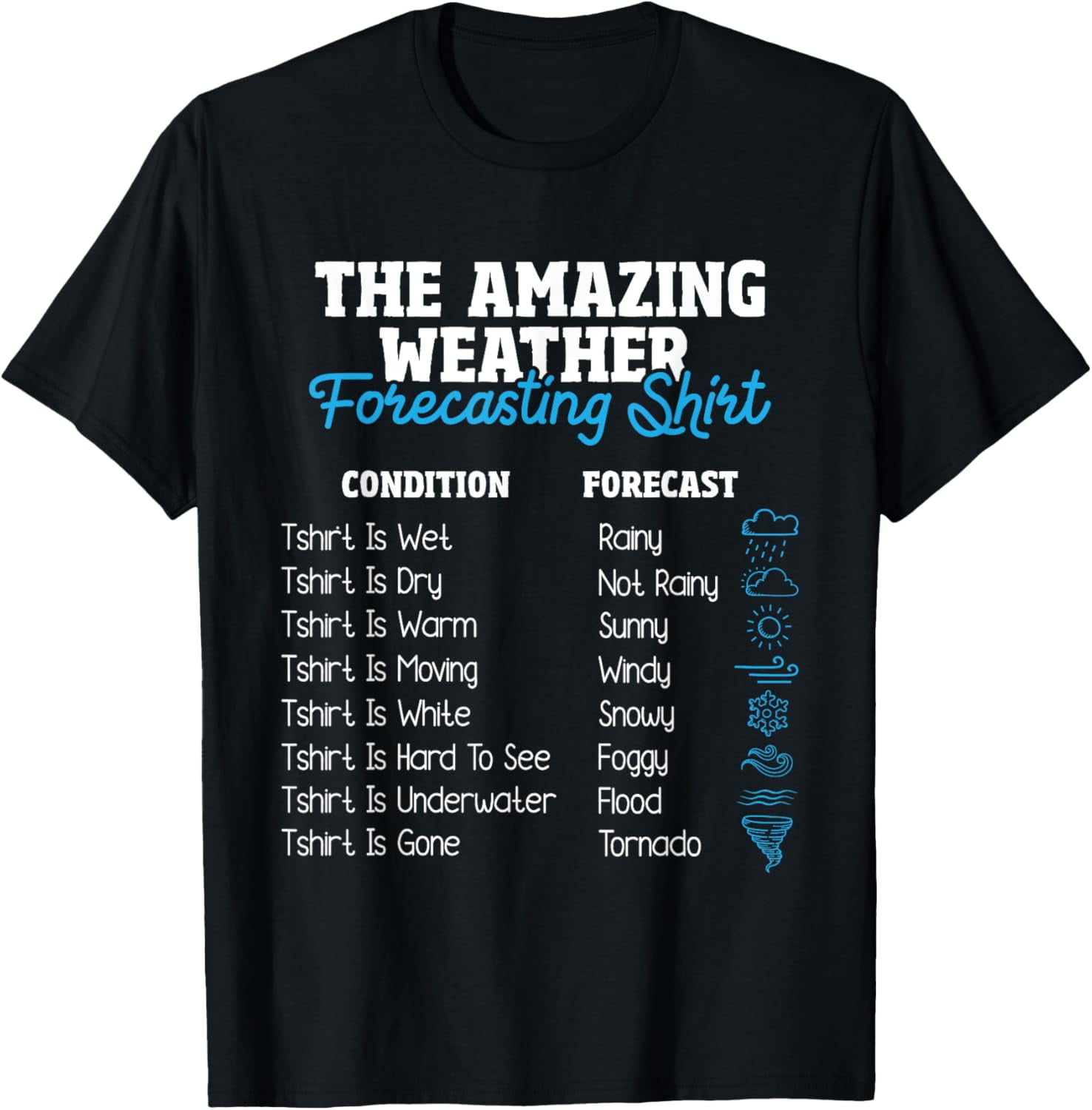 Weather Forecasting - Meteorologist Meteorology T-Shirt - Walmart.com