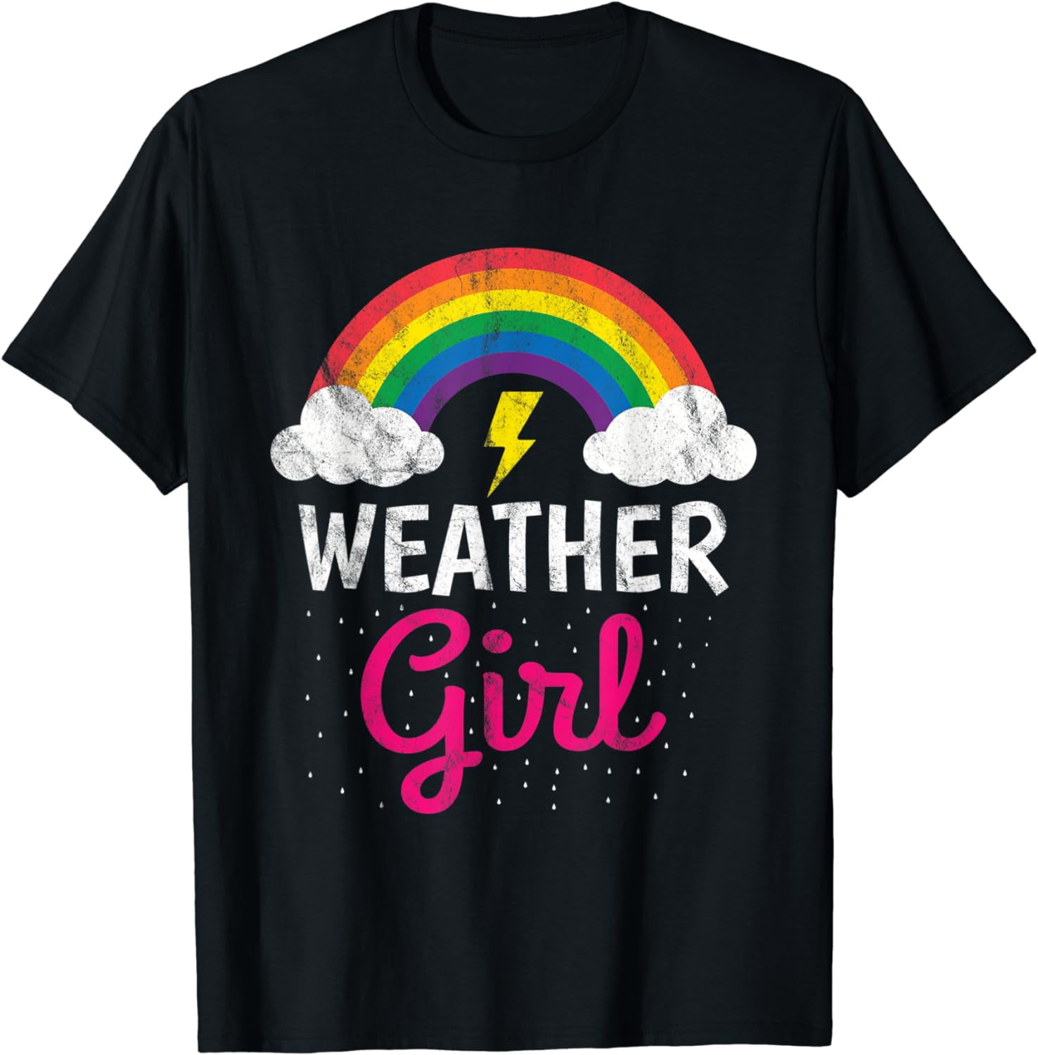 Weather Girl Female Meteorologist Storm Chaser Cotton T-Shirt - Walmart.com