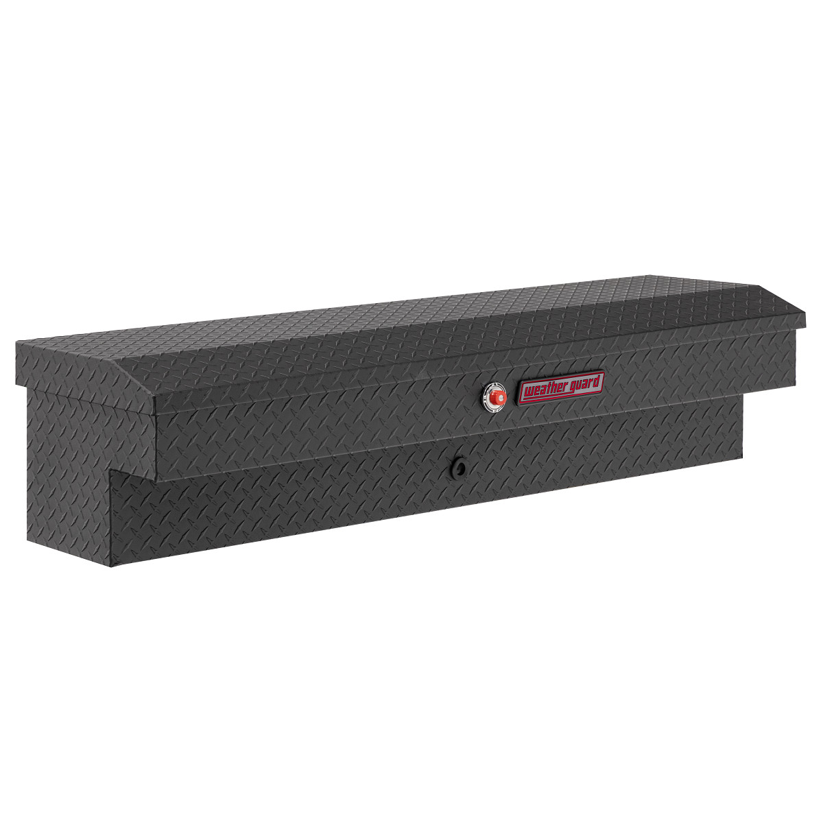 Weather Guard 56" Lo-Side Truck Tool Box Aluminum Textured Matte Black ...