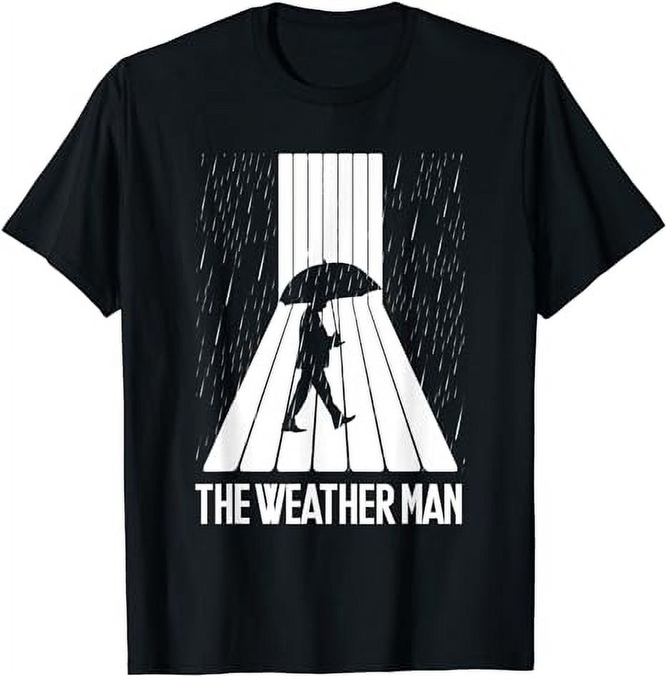 Weather Man Rain Raining Weatherman Meteorologist Barometer T-Shirt ...