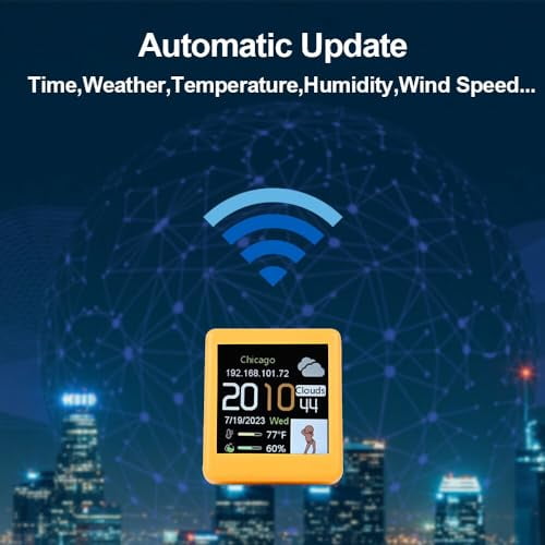 Weather Monitoring Clocks WiFi Weather Station Clock Smart Weather ...