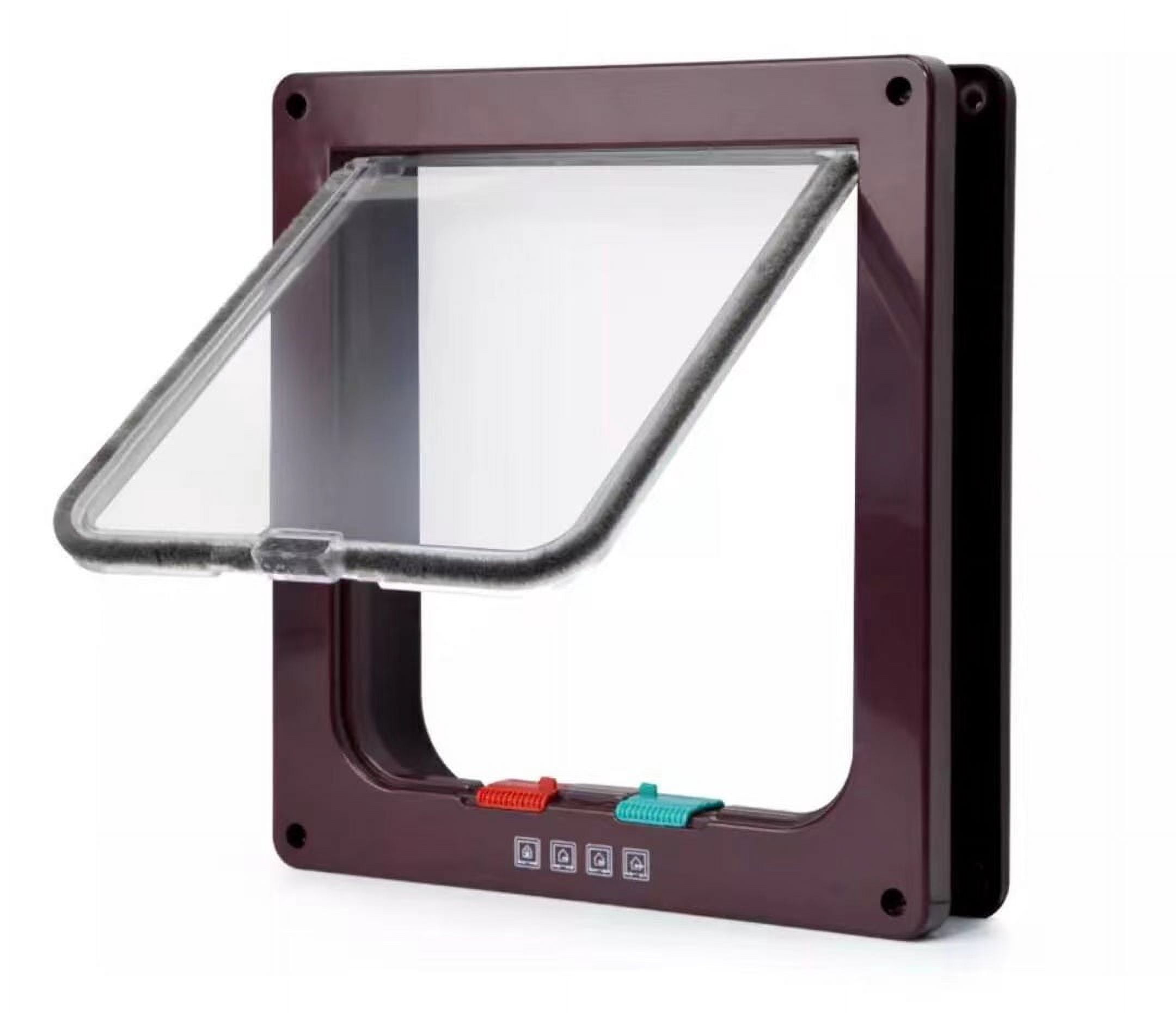 Weather Proof Cat Door 4 Way Locking for Cat up to 20 lbs for Interior ...
