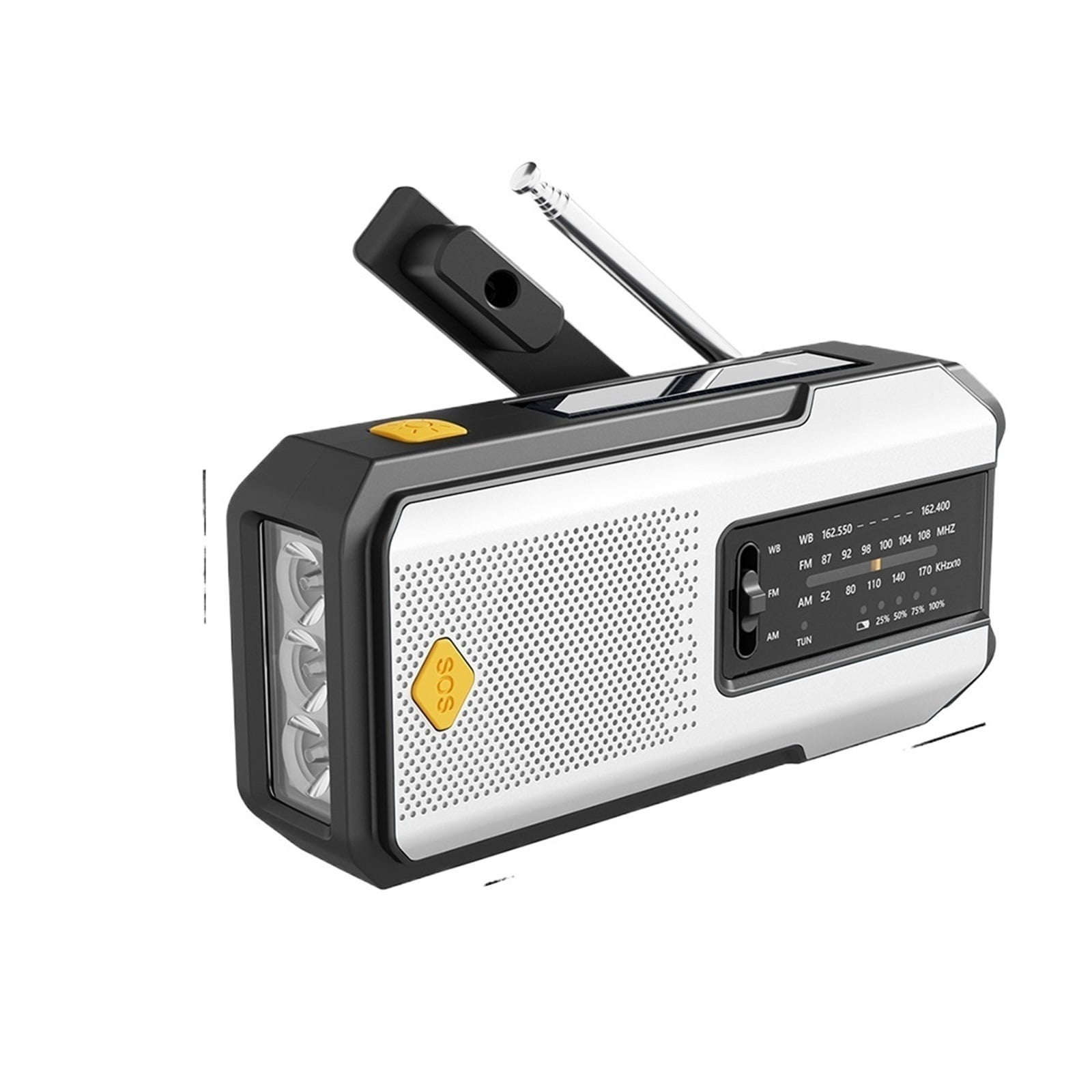 Weather Radio Emergency Multifunctional Radio FM AM WB Hand Crank Solar ...