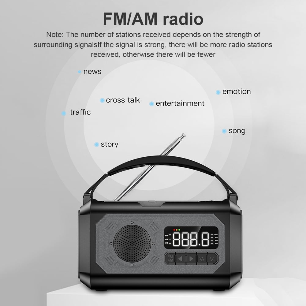 Weather Radio,Radio With Noaa Weather Alert Modes / Lamp With 3 Modes 3 ...