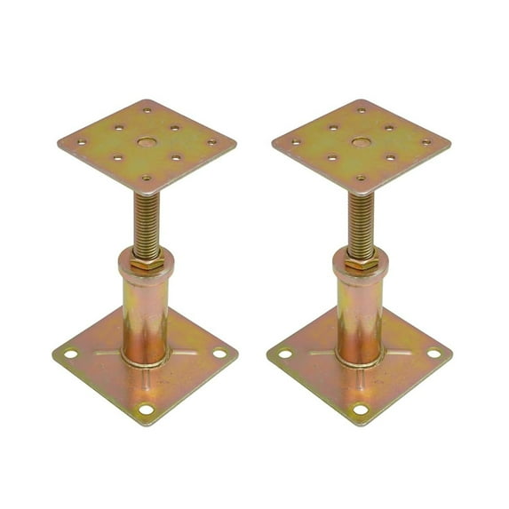 Weather Resistant Adjustable Roof Support Brackets Pack of 2 Galvanized ...