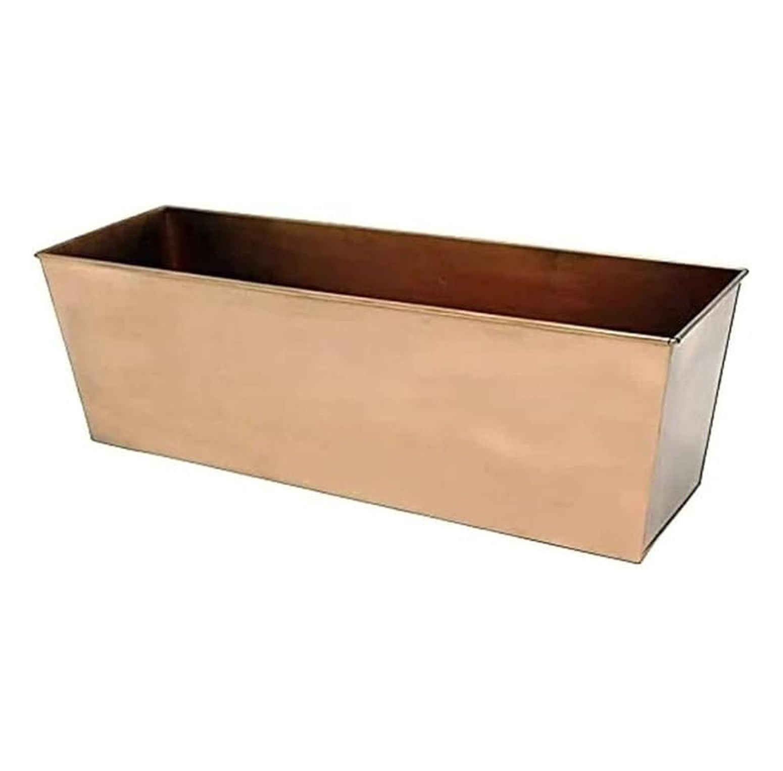 Weather-Resistant Copper Window Box Planter Classic Rectangular Flower ...