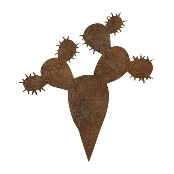 Weather Resistant Handcrafted Iron Cactus Sculpture Suitable For Patios ...