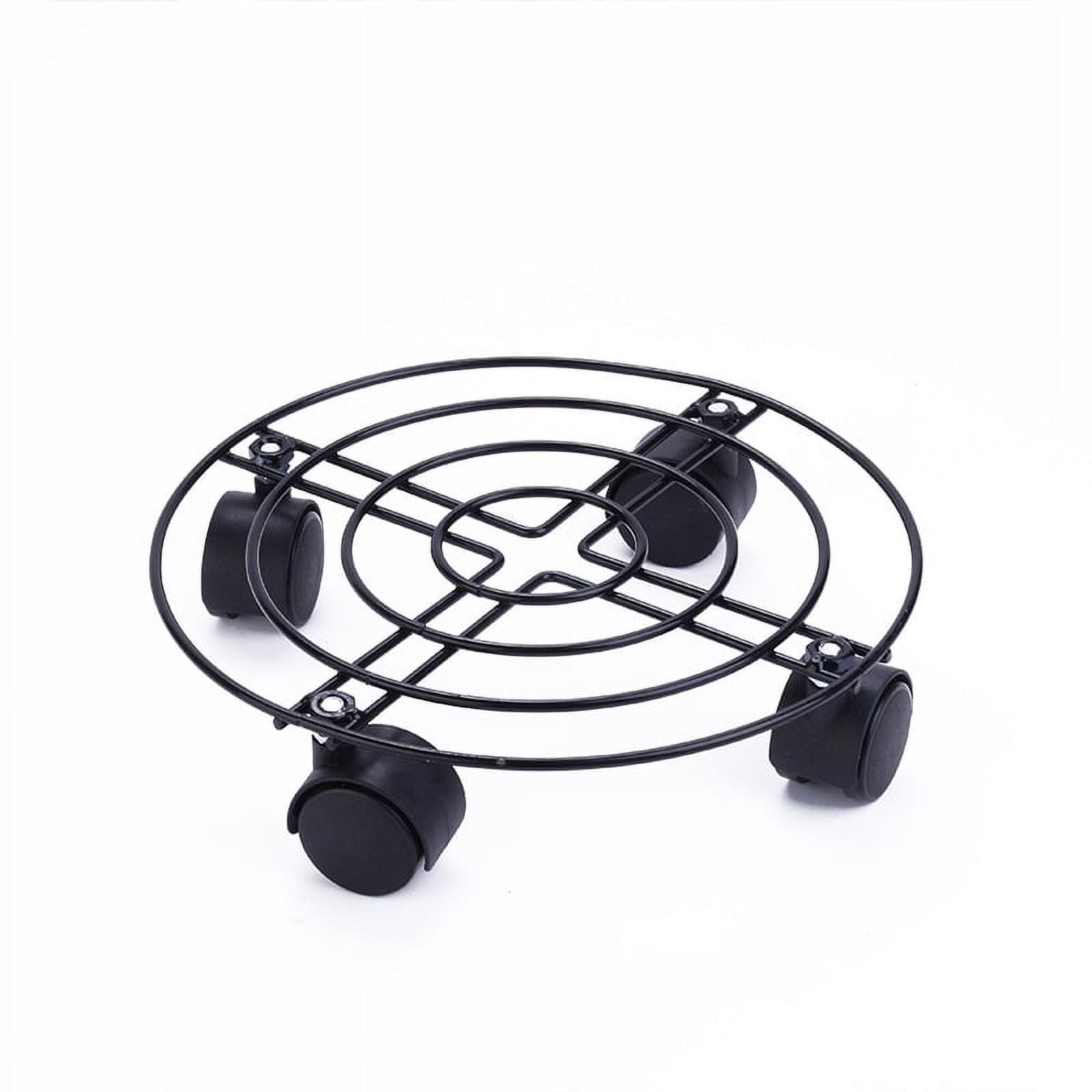 Weather Resistant Metal Plant Caddy, Heavy Duty 360° Rolling Casters ...
