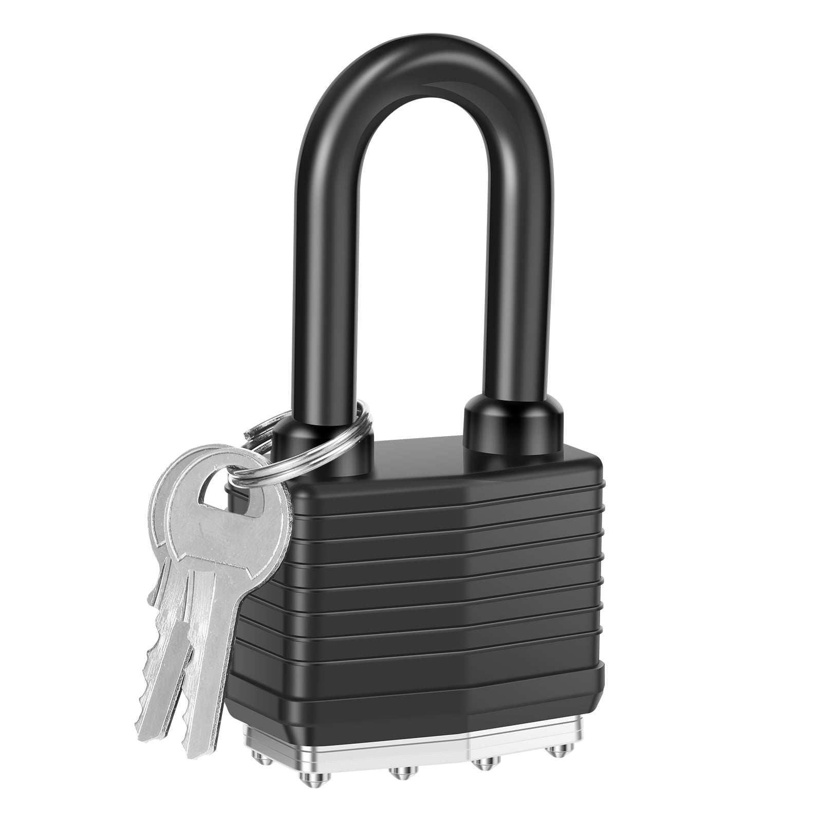 Weather Resistant Padlock with 2 Key 40mm Laminated Steel Hardened ...