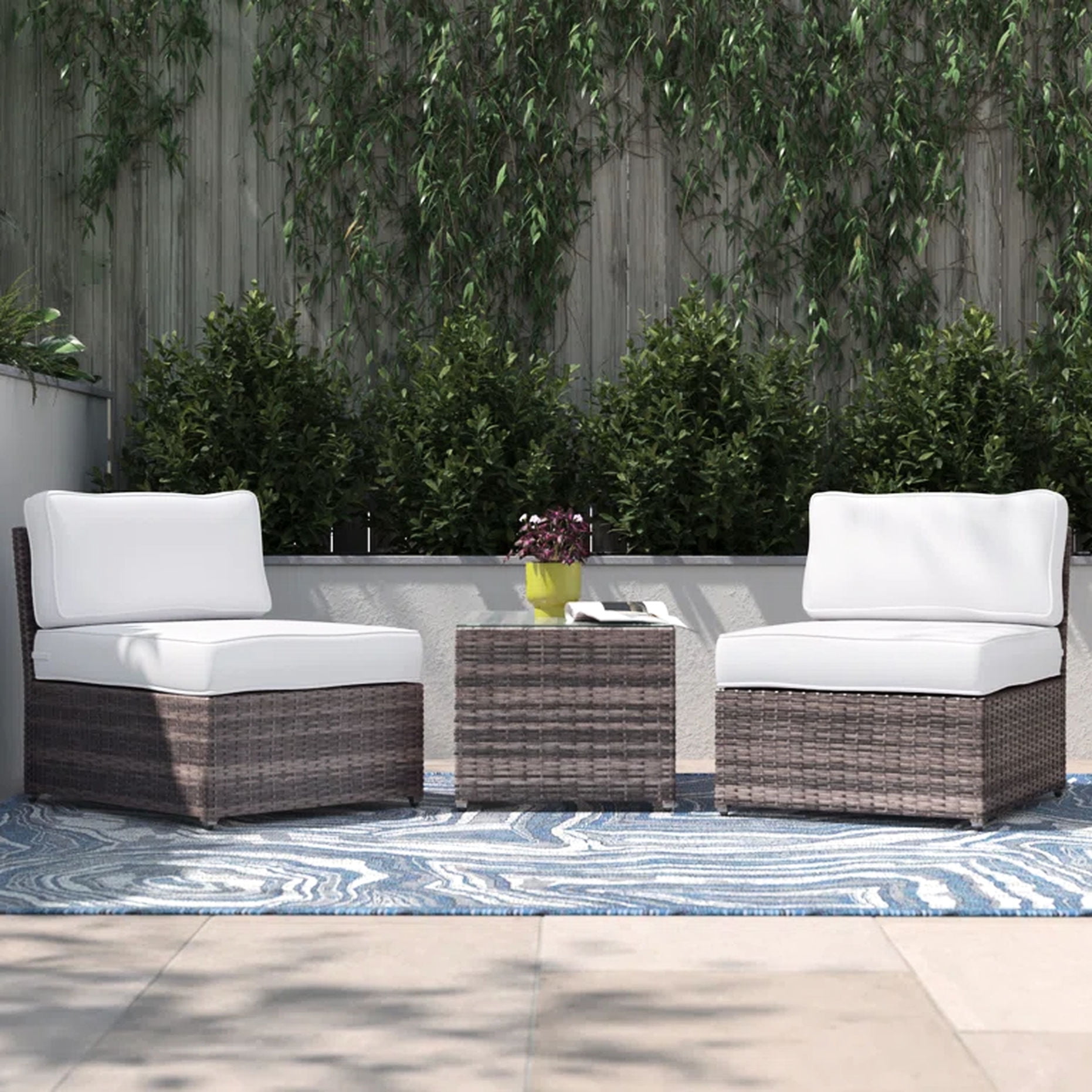 Weather-Resistant Rattan+Slanted Seat Design"-"All-Weather Patio ...