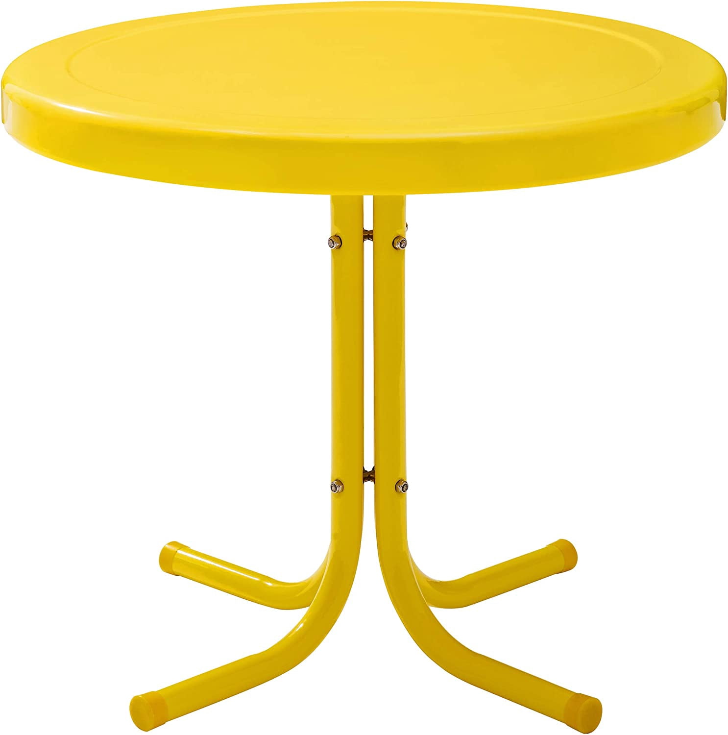 Weather Resistant Retro Metal Outdoor Side Table for Patio, Deck, Porch ...