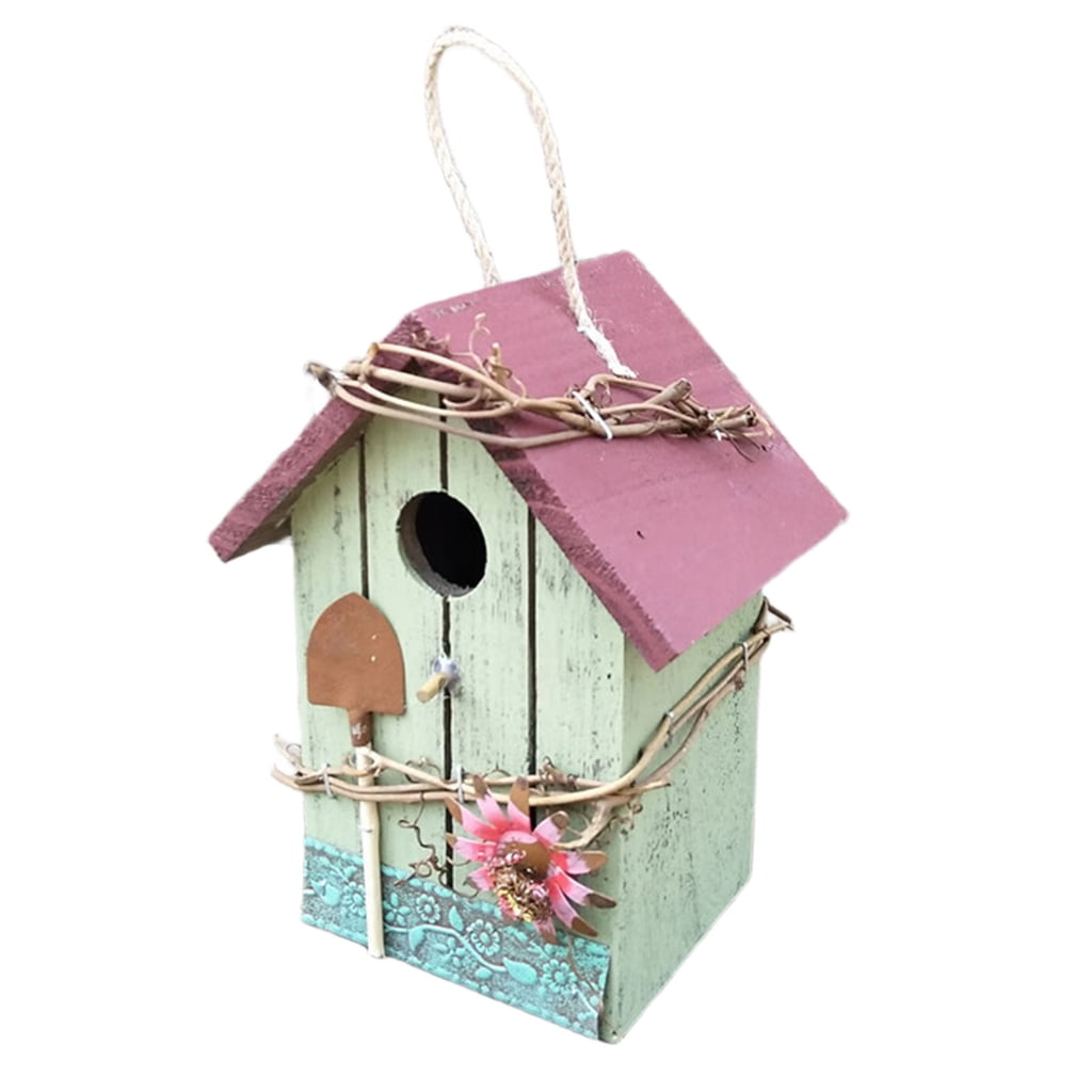 Weather Resistant Wood Bird Breeding Nest for Outdoor Backyard Bird ...