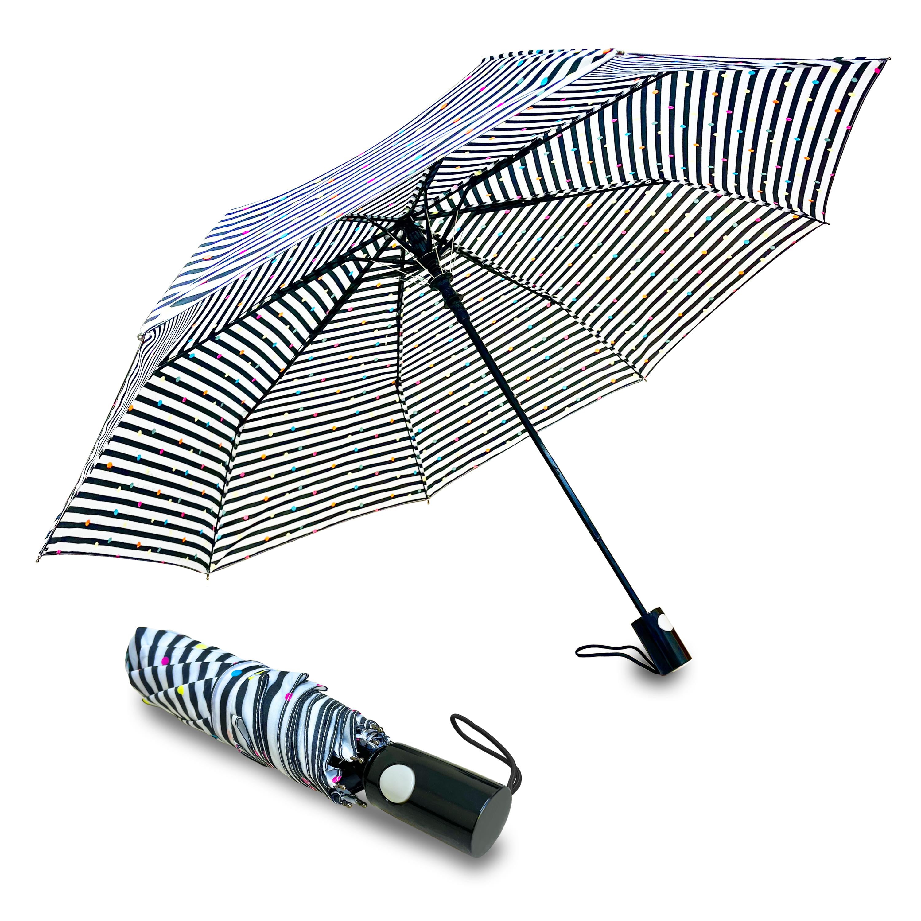 Weather Station Automatic Super Mini Rain Umbrella Stripes - Walmart.com