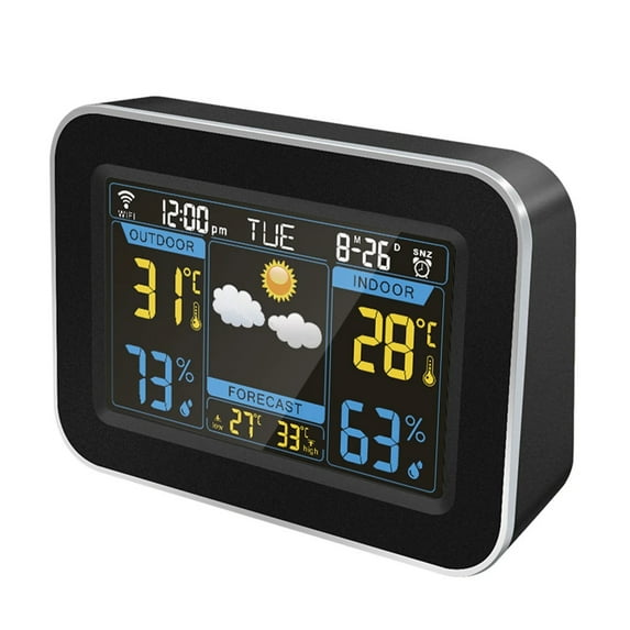 Weather Station Clock APP Control Digital Indoor Outdoor Temperature ...