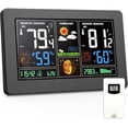 Weather Station Indoor Outdoor , Color Display Digital Weather with ...