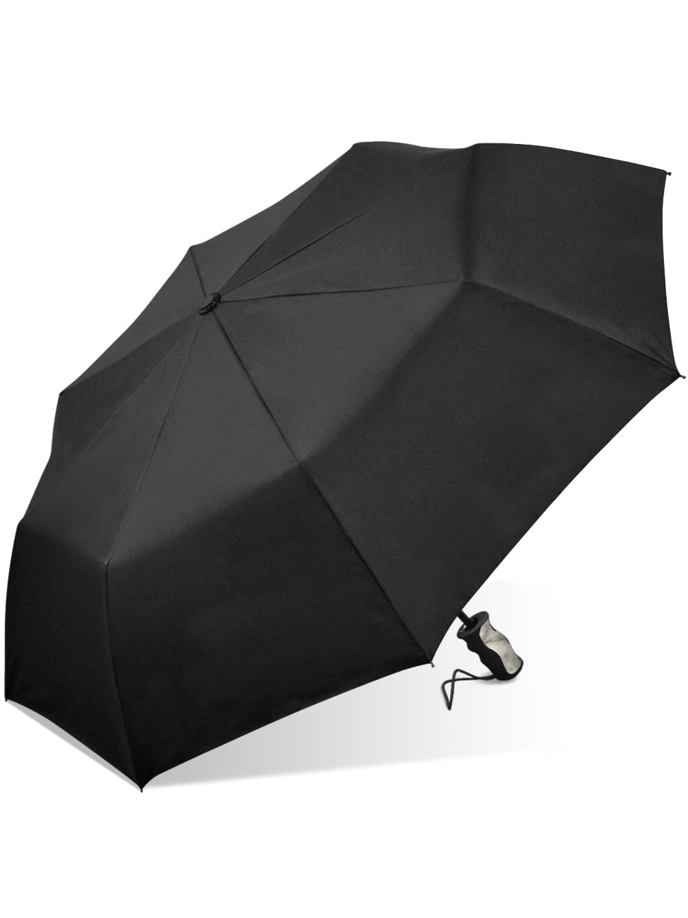 Weather Station Oversize Deluxe Automatic Rain Umbrella Black - Walmart.com