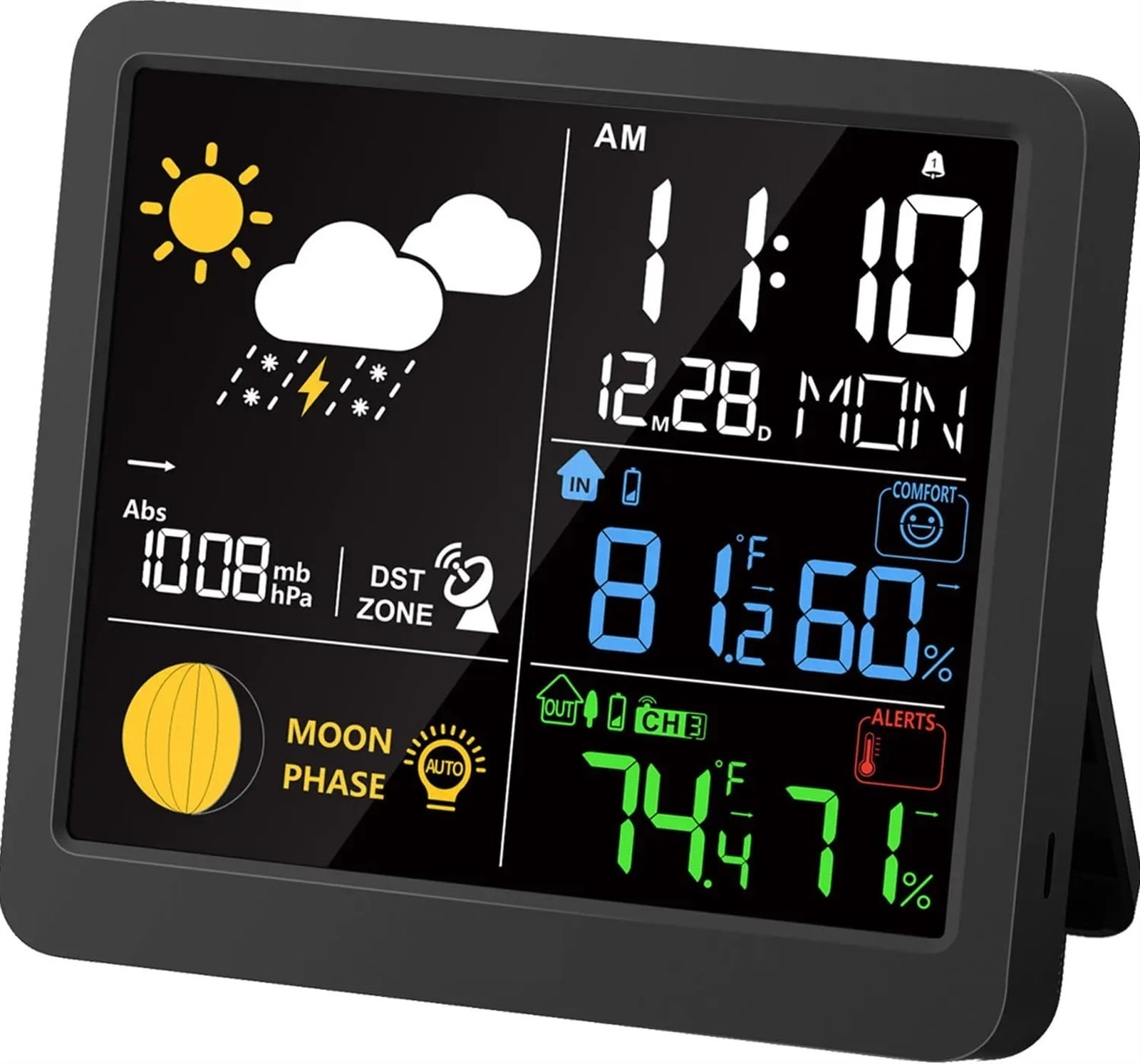 Weather Station Temperature Humidity Sensor With One Transmitter Color ...