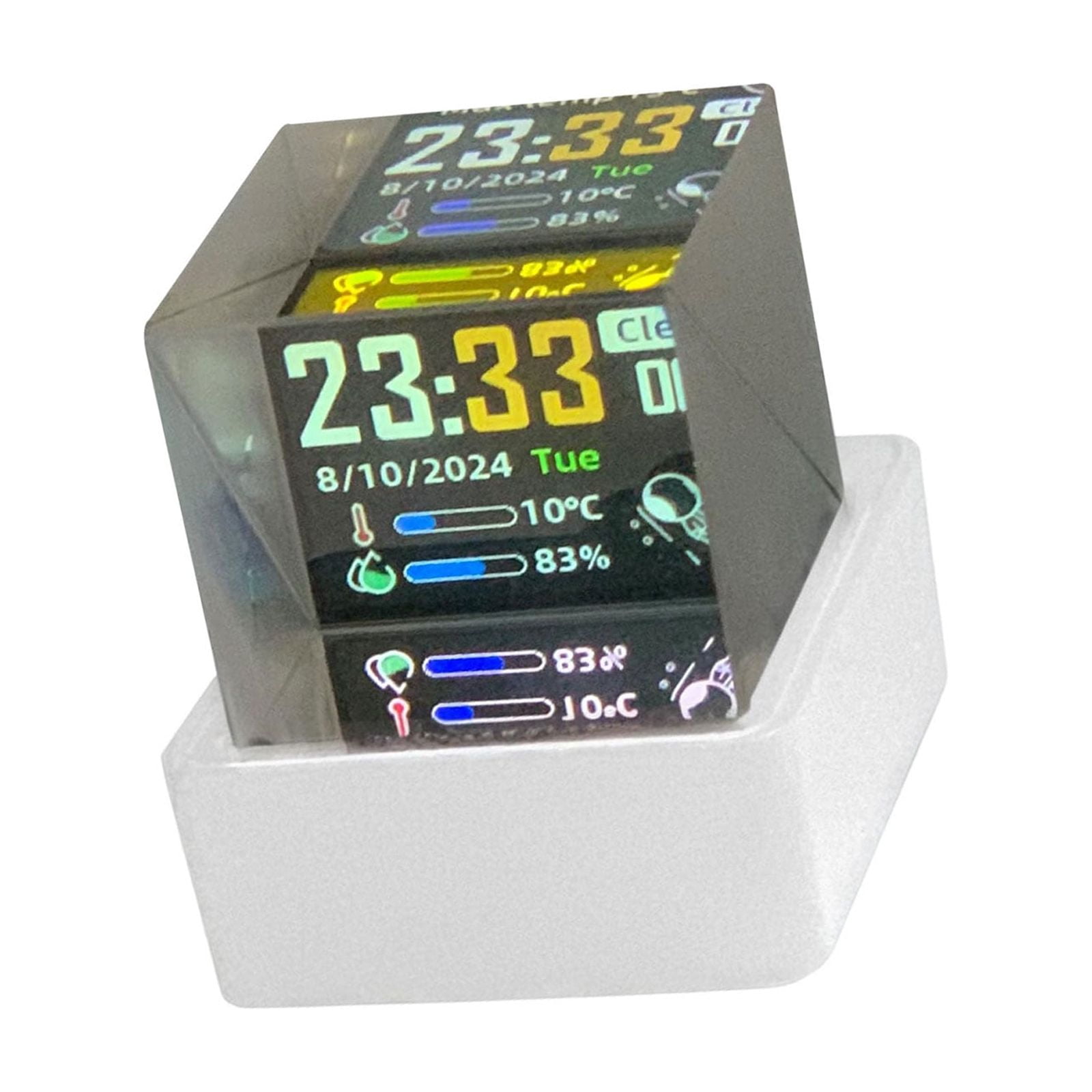 Weather Stations Digital Clock WiFi Desk Clock with Gift Animation ...