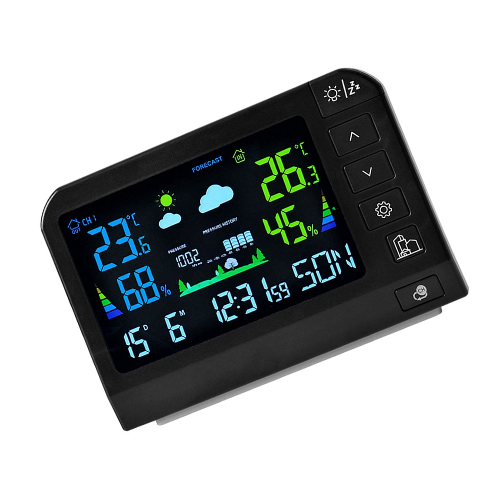 Weather Stations Wireless Indoor Outdoor,Home Atomics Clock Temperature ...