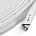 Weather Stripping 60 Feet White V-Shaped Foam Exterior Window Door Seal ...