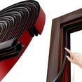 Weather Stripping, Black D-Shaped Rubber Seal Strip for Doors/Windows ...