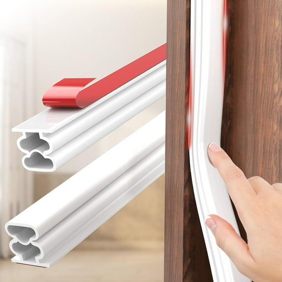 Weather Stripping Door Seal - 19.7 Ft Self-Adhesive TPE Rubber Door ...