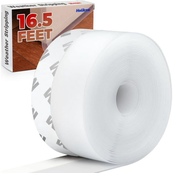 Weather Stripping Door Seal - 33 Feet Draft Stopper Tape for Doors and ...