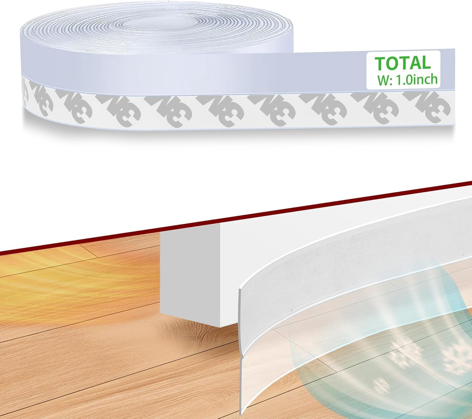 Weather Stripping Door Seal - , 33ft Adhesive, Flexible Sealing for ...