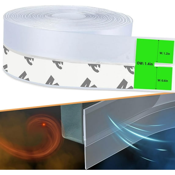 Weather Stripping Door Seal - 33ft Flexible , , Seals Medium Gaps for ...