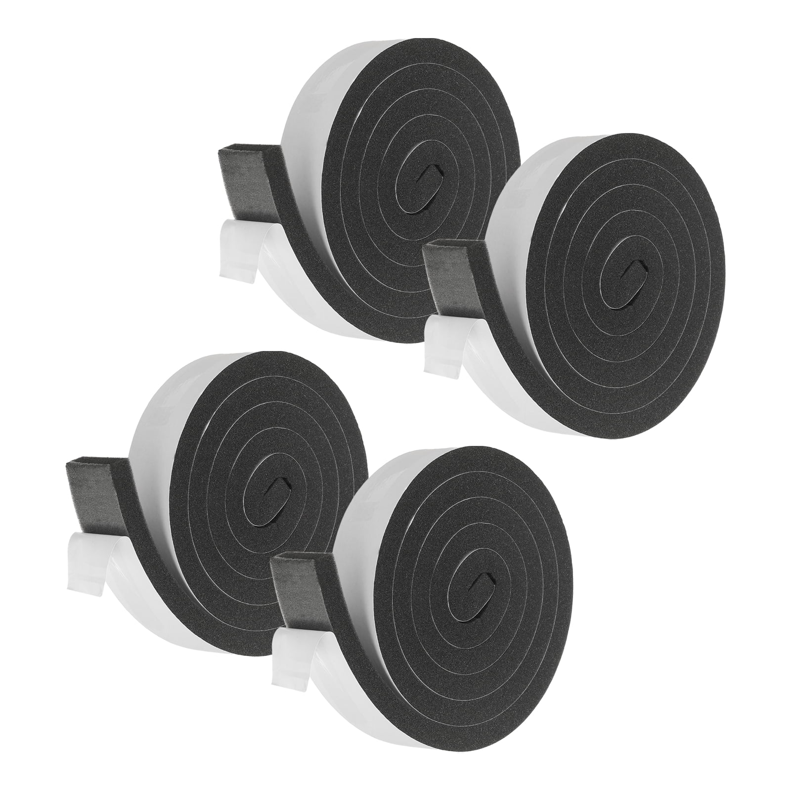 Weather Stripping Door Seal, 4 Rolls 1-9/16" x 9/16" Adhesive Foam Tape ...