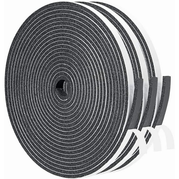 Weather Stripping Door Seal Strip 1/4" x1/8", New Adhesive Foam ...