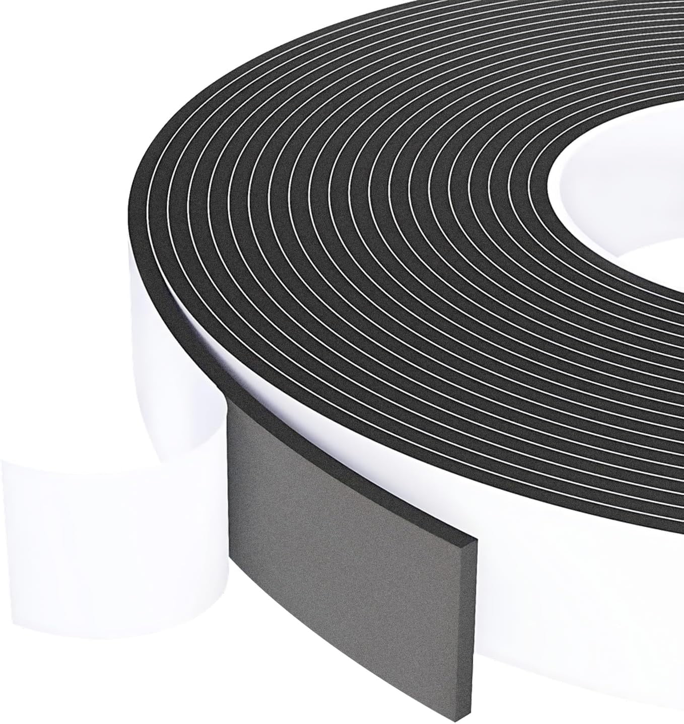 Weather Stripping Door Seal Strip, 1 Inch Wide X 3/8 Inch Thick X 6.5 Feet, for Doors and ...