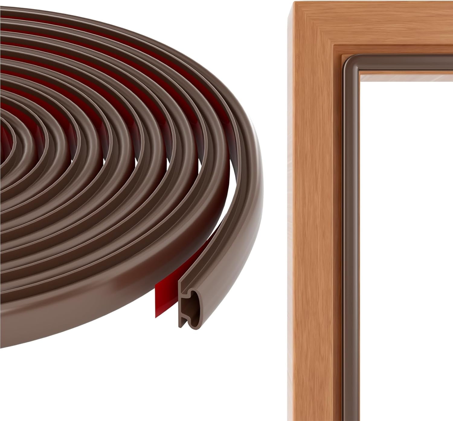 Weather Stripping Door Seal Strip, Self- Door Weather Stripping Strip ...