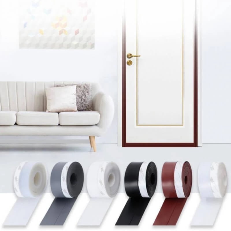 Weather Stripping Door Seal Tape, Clear Self Door Bottom & Shower Door ...