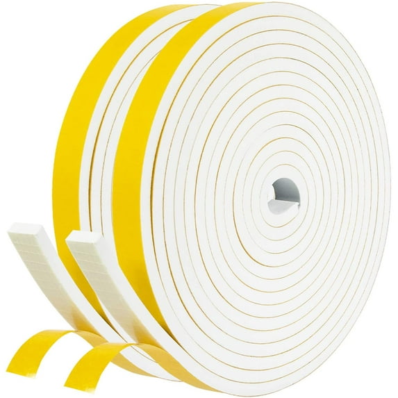 Weather Stripping Door Seal White 1/2 in X 1/4 in Adhesive Door Seal ...