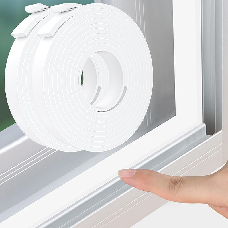 Weather Stripping Door Seal White,1/2Inch Wide X 1/4 Inch Thick,Air ...