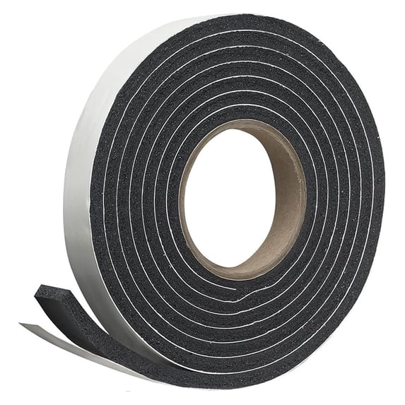Weather Stripping Foam Tape 1 Inch Wide - Self Adhesive Rubber Seal for ...
