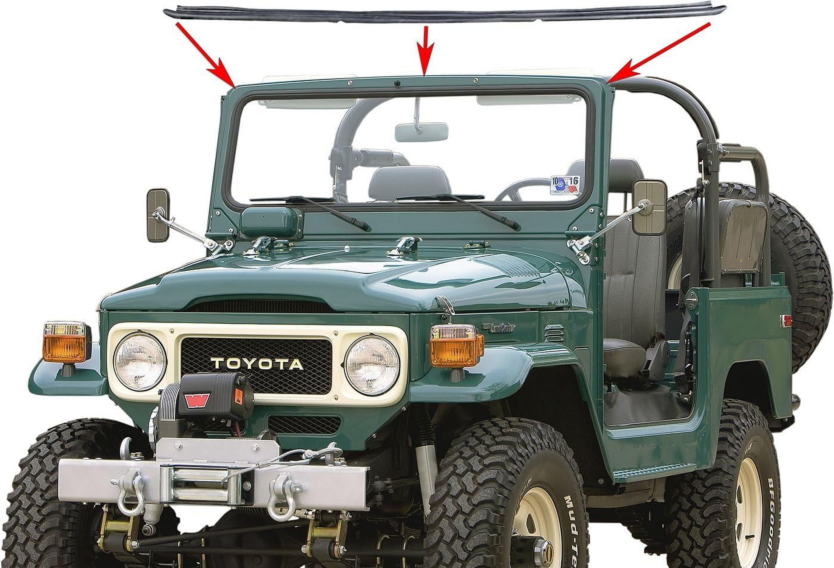 Weather Stripping - Land Cruiser FJ40 - Windshield Frame to Hard Top ...