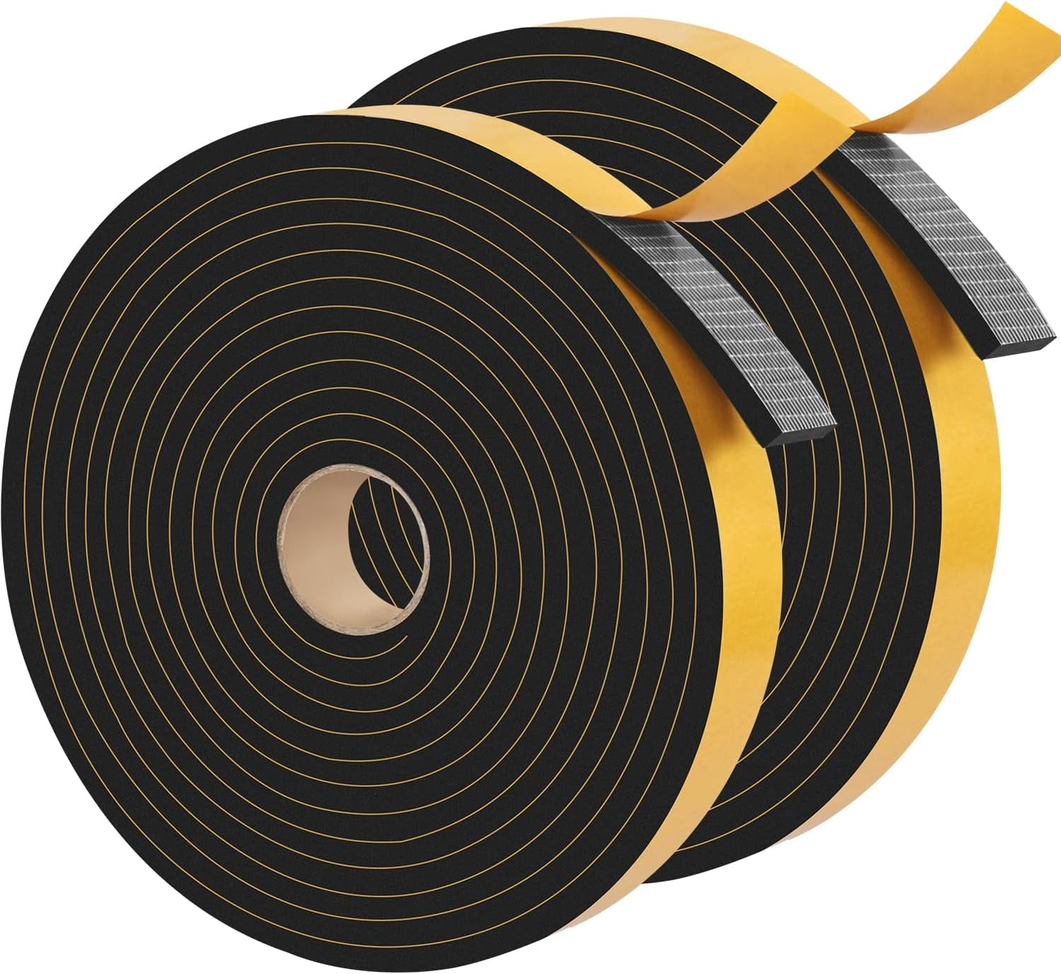 Weather Stripping Seal, 1 in x 1/4 in x 33Ft Weatherproof Foam Tape for Lightproof, Noise ...