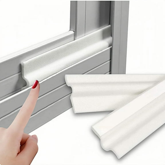 V Shape Foam Weather Stripping Door Frame Seal Strip 2Pcs×26FT White ...