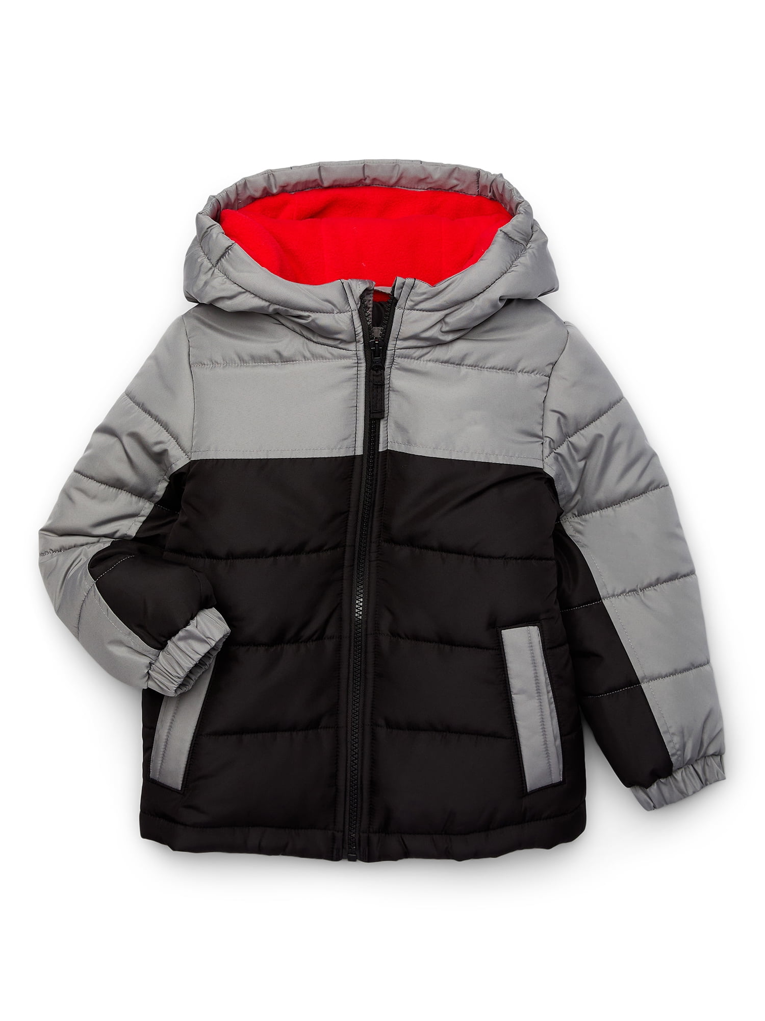 WEATHER TAMER Boys' Winter Puffer Jacket with Hood, Heavyweight, Water ...