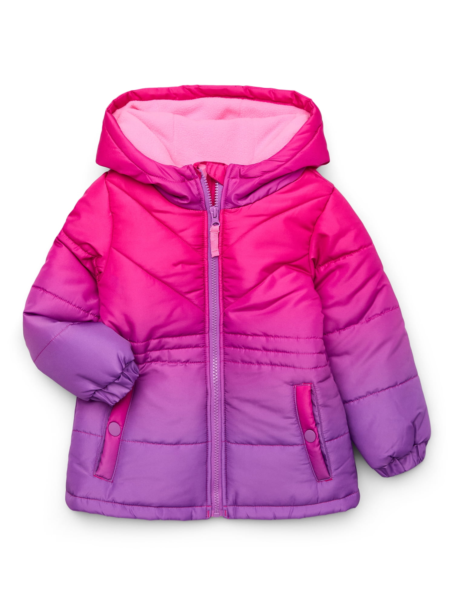 Weather Tamer Girls’ Puffer Jacket with Hood, Sizes 4-16 - Walmart.com