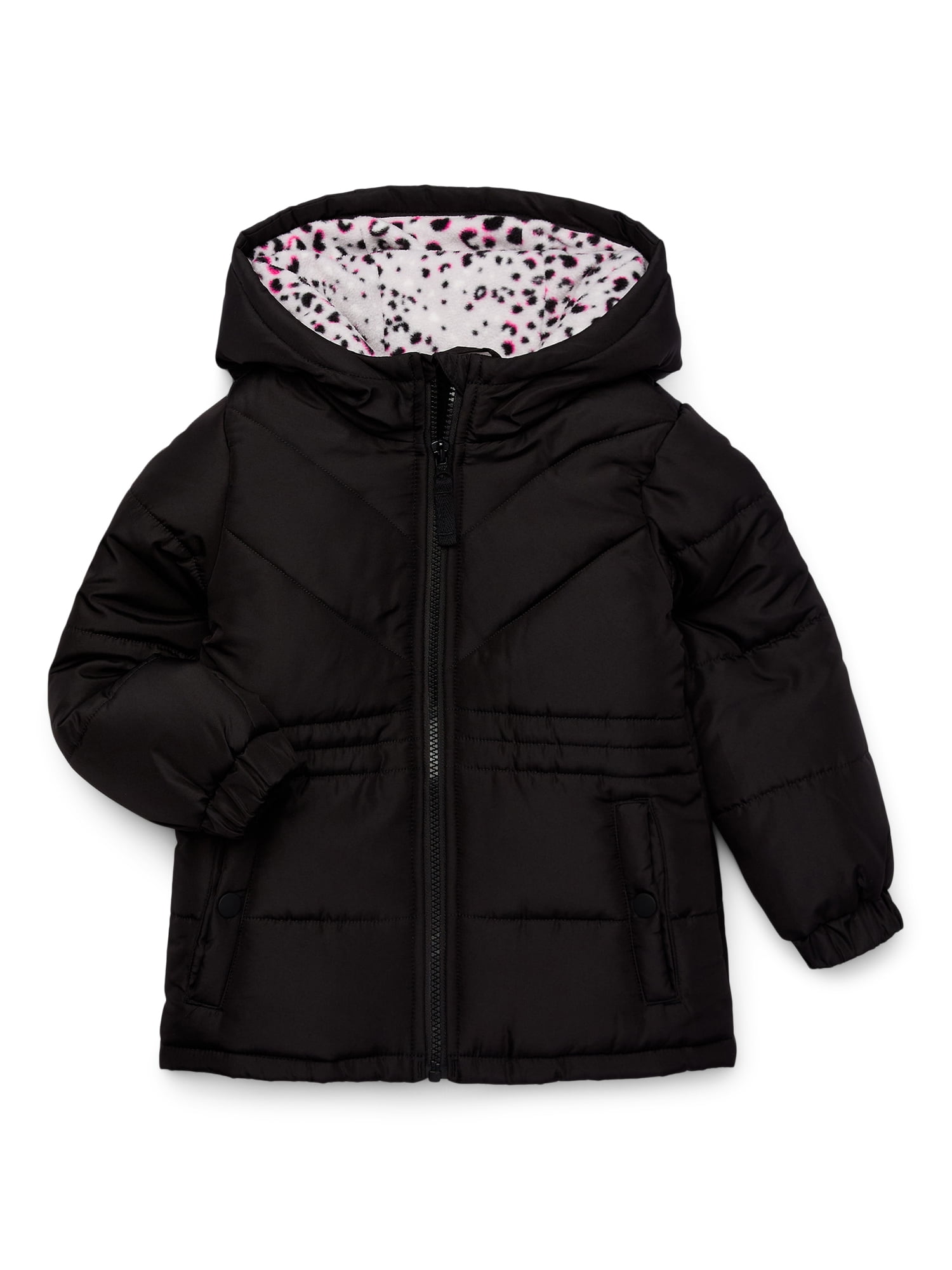 Weather Tamer Girls’ Puffer Jacket with Hood, Sizes 4-16 - Walmart.com